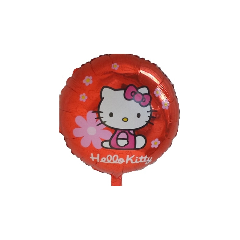 Globo de la Hello Kitty rosa forma foil en globos de dibujos animados.