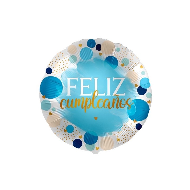 Globo feliz cumpleaños de 18"-45cm foil en globos para cumpleaños.